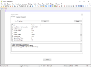 Agron Merseli - Python Scripts for Notepad++